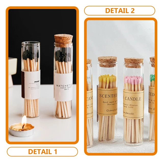 15 PCS SMALL Glass Test Tubes Specimen Display Bottle with Caps ...
