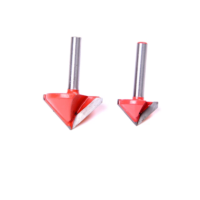 90 DEGREE 3D Making Router CNC Engraving V Groove Bits End Mill 6mm x ...