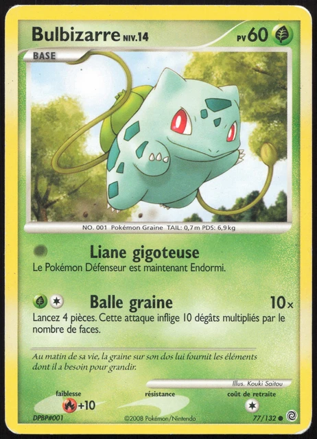 CARTE POKÉMON BULBIZARRE 77/132 Merveilles Secrètes Français EUR 2,50 ...