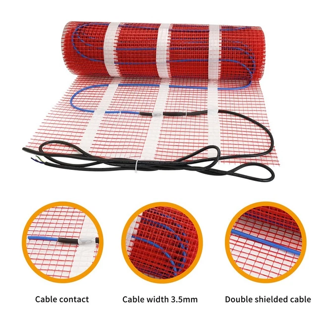 PREMIUM ELECTRIC RADIANT Floor Heating Pad for 220V User Friendly and ...