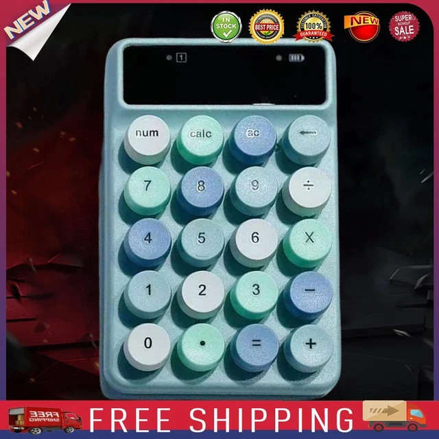 NUMBER PAD PORTABLE Numeric Pad 20 Keys with 2.4G USB Receiver for Data ...
