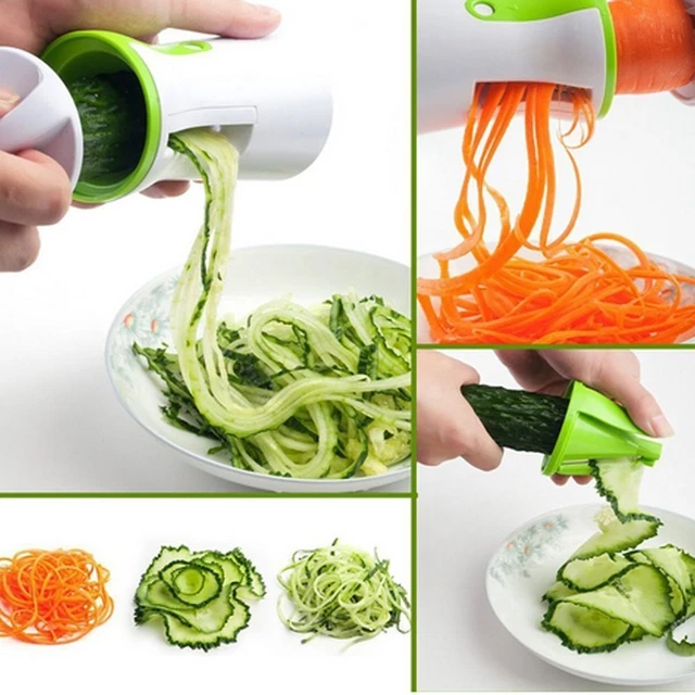 1 PC SPIRAL Funnel Vegetable Grater ABS Stainless Steel Carrot ...