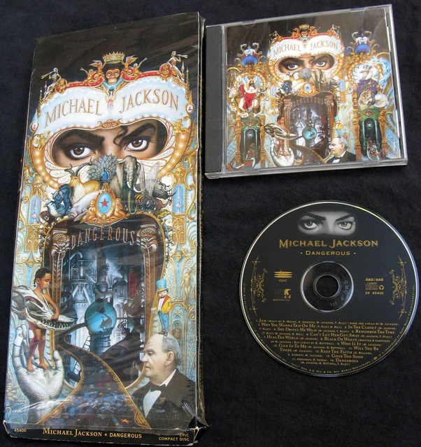 MICHAEL JACKSON LONGBOX DANGEROUS 5" CD Album Disc Record Collector USA 1991 EUR 89,99 - PicClick FR