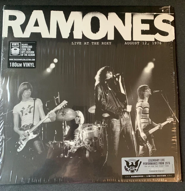 RAMONES LIVE AT The Roxy August 1976-Vinyl Record-RSD Black Friday 2016 ...