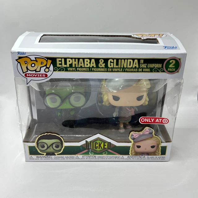 FUNKO POP! WICKED Elphaba & Glinda in Shiz Uniform 2-Pack Target Ex ...