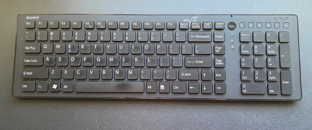SONY VAIO WIRELESS Keyboard Model VGP-WKB11 Black No Dongle - Tested ...