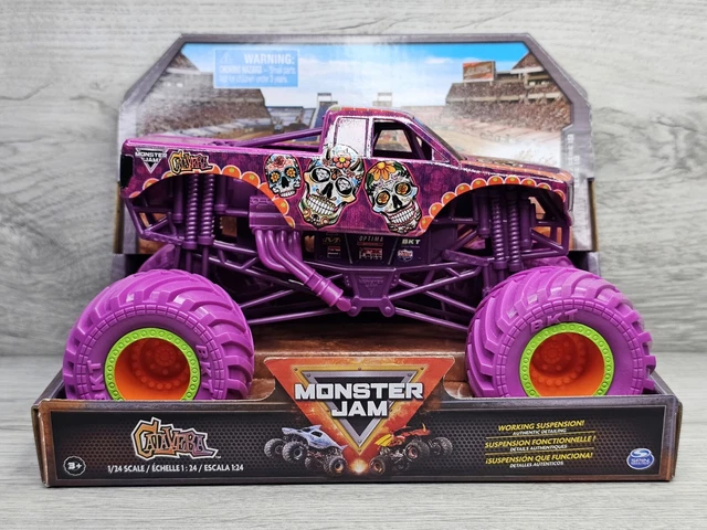 MONSTER JAM CALAVERA Pink Monster Truck 1:24 Scale Die-Cast Model ...