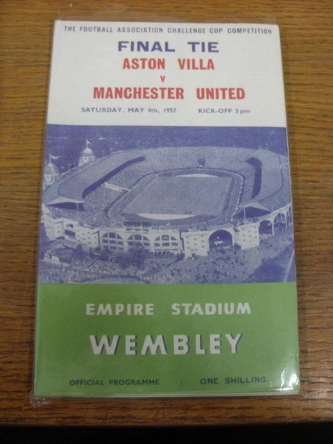 04/05/1957 FA CUP Final: Aston Villa v Manchester United [At Wembley] A ...