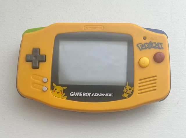 NINTENDO GAME BOY Advance Console - Pikachu Pokemon Edition - Custom ...
