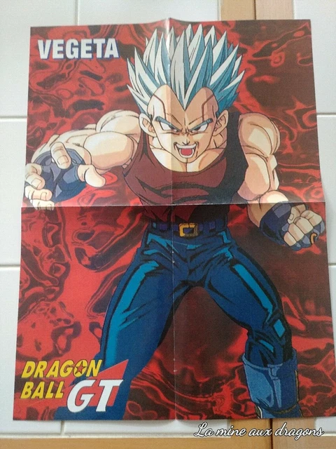 GRAND POSTER DRAGON Ball GT Card Baby Vegeta Bra mangas vintage EUR 20 ...