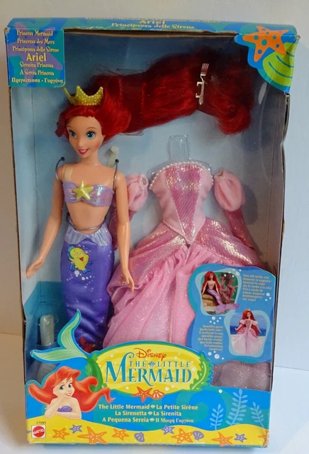 MATTEL VINTAGE 1990S Disney The Little Mermaid Princess Ariel Doll ...