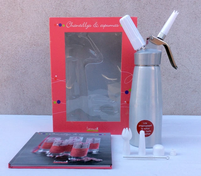 SIPHON A CREME Chantilly & Espumas - Coffret Recette Cuisine - Dessert ...