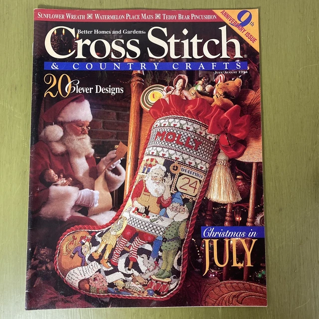 CROSS STITCH & Country Crafts July August 1994 Star of America ...