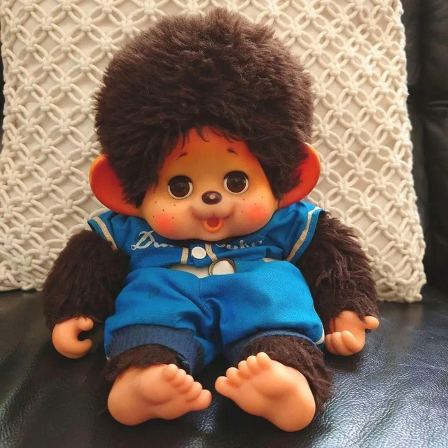 MONCHHICHI DAISUKE PLUSH toy Sleep Eye Monkey Doll Showa Retro ...