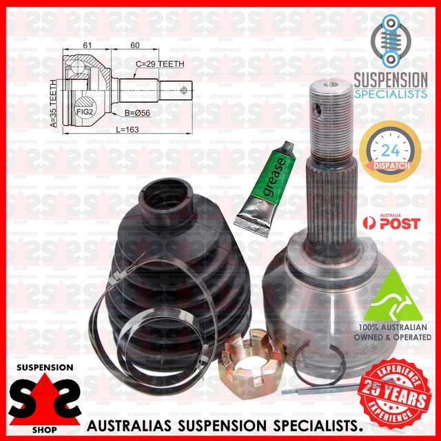 FRONT AXLE JOINT Kit, Drive Shaft Suit RENAULT Koleos Ii (Hc_) 2.5 Sce 4WD EUR 96,37 - PicClick FR