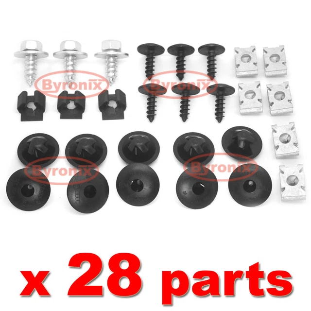 VW POLO 9N Engine Undertray Clips Under Cover Splashguard Plastic Shield £16.25 - PicClick UK