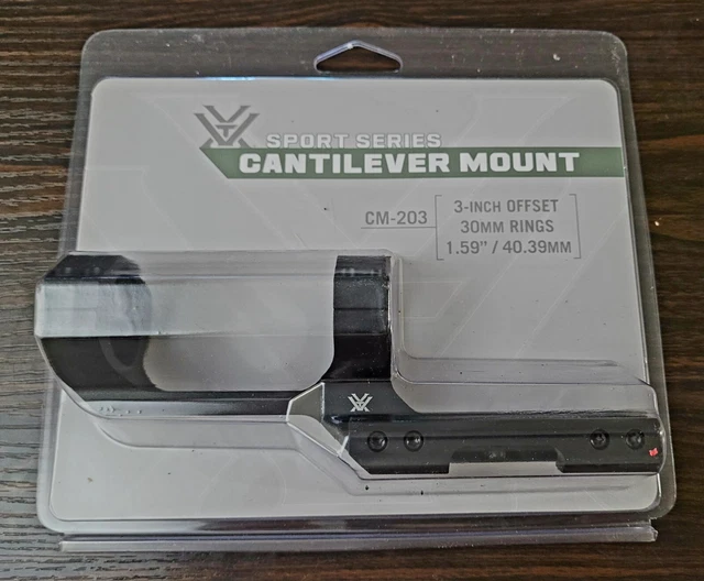 VORTEX SPORTS SERIES Cantilever Scope Mount 3-inch Offset 30mm Rings CM ...