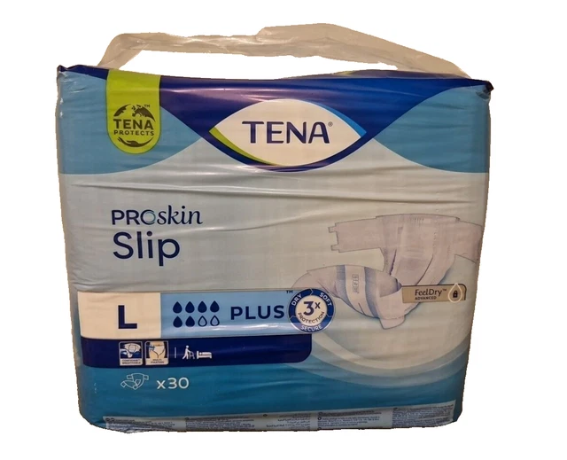 TENA PROSKIN SLIP Incontinence Pads pack x 30 6 Drop Feel Dry Advanced ...