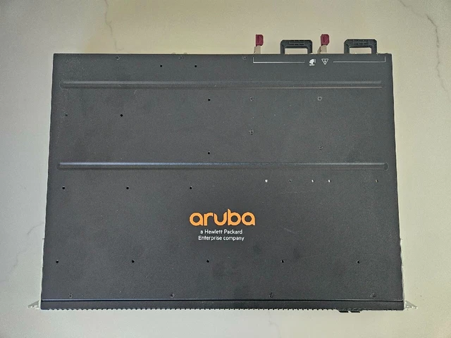 ARUBA JL320A 2930M 24 Port PoE+ Switch w/ JL325A Stacking Mod & Two ...