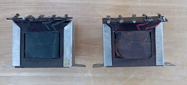 PAIR OF PP Output Transformers. 1940s British Manufacture, KT61, 6V6 ...