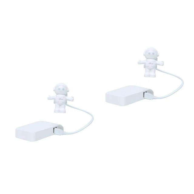 SET OF 2 Astronaut Desk Lamp Bedside Lamps Astronauts Night Light £11. ...