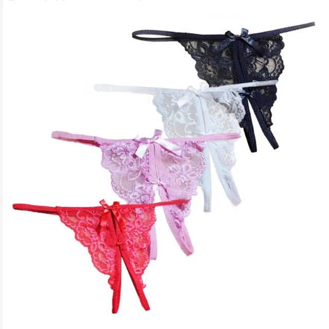 FASHION LINGERIE KNICKERS Crotchless Sexy Panties G-string Thongs Lace ...