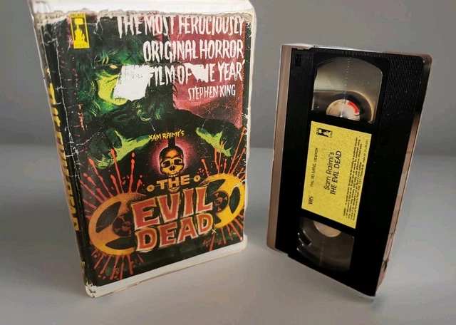 THE EVIL DEAD VHS Pre Cert PAL Clam Shell Ex Rental 1983 Yellow Label ...