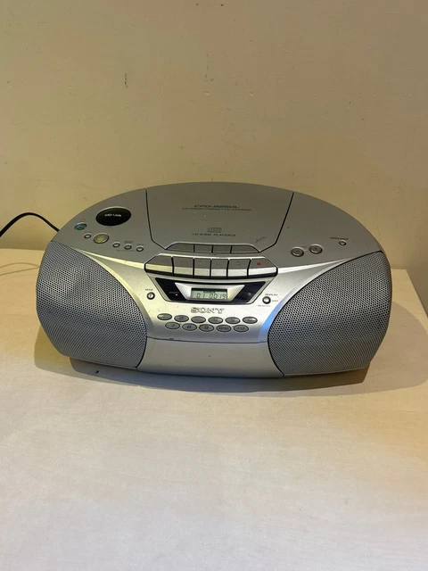 SONY CFD-S250L CD Radio Cassette-Corder Portable Boombox AM/FM Mega ...