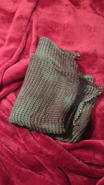 ORIGINAL 1940S TO 60s British Army Scrim Net Camouflage Scarf Face Veil ...