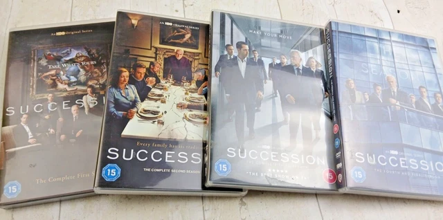 SUCCESSION DVD SET Complete Seasons 1, 2, 3 & 4 Region 2 *pls see ...
