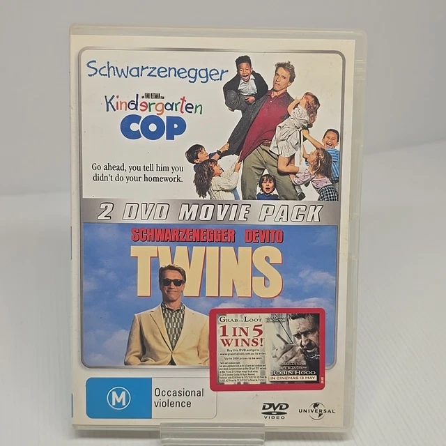 KINDERGARTEN COP / Twins DVD 1990 Arnold Schwarzenegger Richard Portnow ...