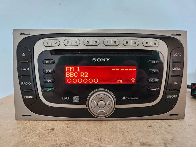 FORD KUGA MK1 Sony 6 Disc Car Radio Stereo Cd Player Head Unit 2008 ...