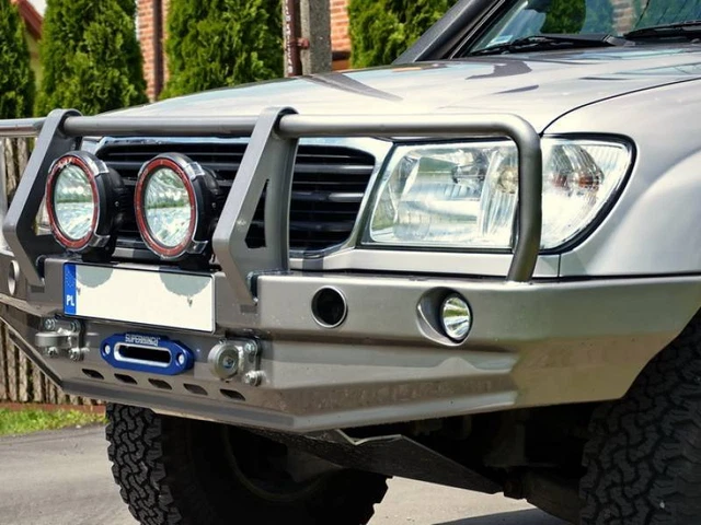 TOYOTA LAND CRUISER Lc 100 Front Steel Bumper Winch Off Road J100 1998 ...