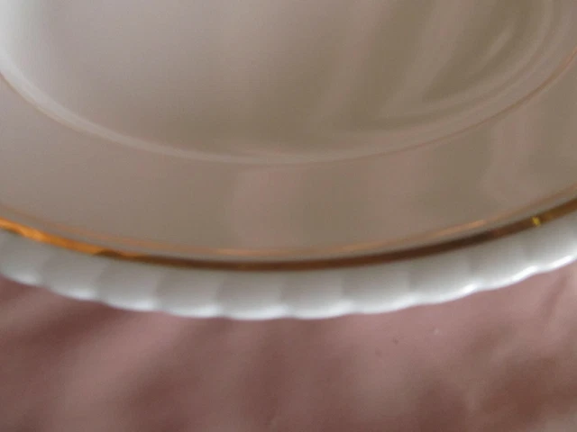 LIMOGES PORCELAIN ROUND Dish White Gold Nets $19.35 - PicClick CA