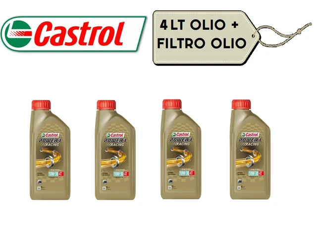 4 LT OLIO + FILTRO CASTROL 10W30 YAMAHA XVS1300 A-A B D E V-Star (USA) 2011-2015 EUR 74,74 ...