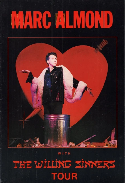 MARC ALMOND AND the Willing Sinners Vermin In Ermine tour programme UK ...