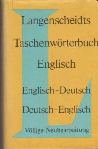 LANGENSCHEIDTS TASCHENWÖRTERBUCH DER englischen und deutschen Sprache; Teil: Ers EUR 8,50 ...