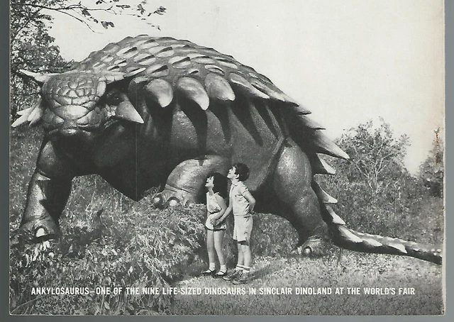 1965 SINCLAIR OIL advertisement, DINOSAURS, Ankylosaurus, New York ...