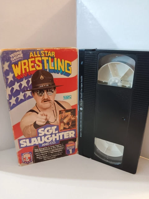 AWA WRESTLING VERNE Gagne Presents All Star Wrestling Sgt Slaughter And ...