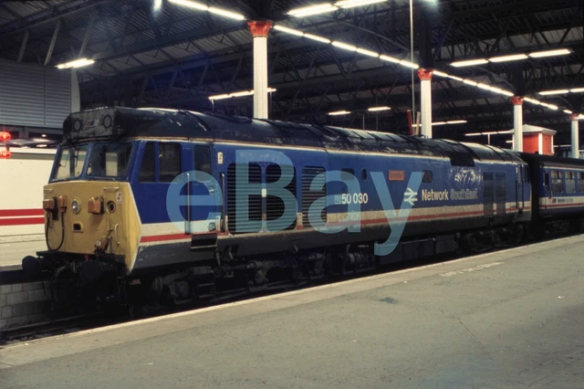 35MM RAILWAY SLIDE of Class 50 50030 @ Waterloo Copyright to Buyer £4. ...