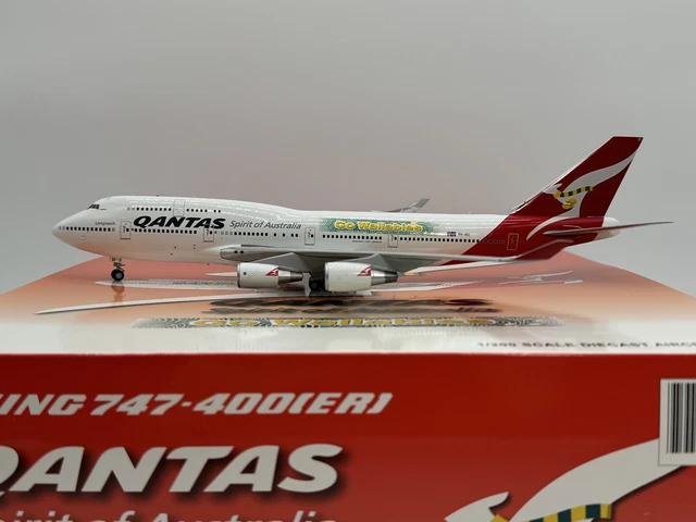 JC WINGS 1/200 Qantas Boeing 747-400 VH-OEI "Go Wallabies" XX20048 EUR 220,38 - PicClick FR