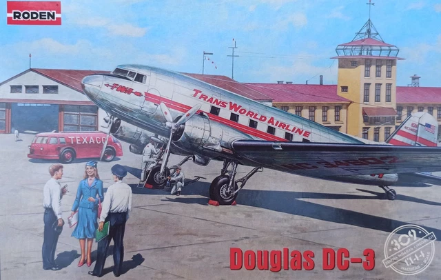 JB917 RODEN #309 1:144 Douglas DC-3 "TWA Trans World Airline" Kit EUR ...