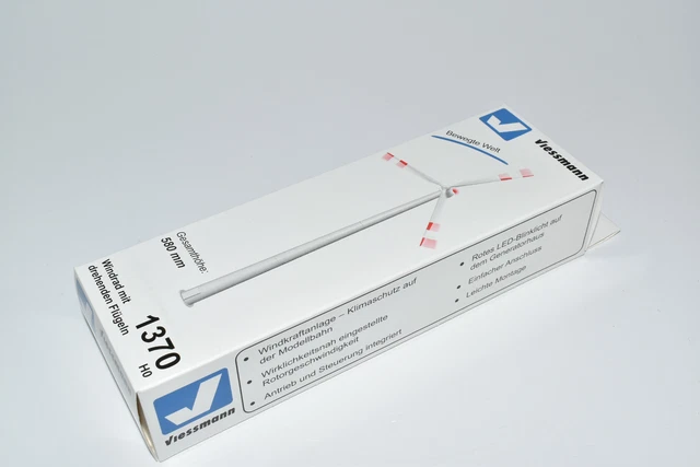 VIESSMANN H0 1370 Windrad Windkraftanlage elektr. Funktionsmodell NEU ...