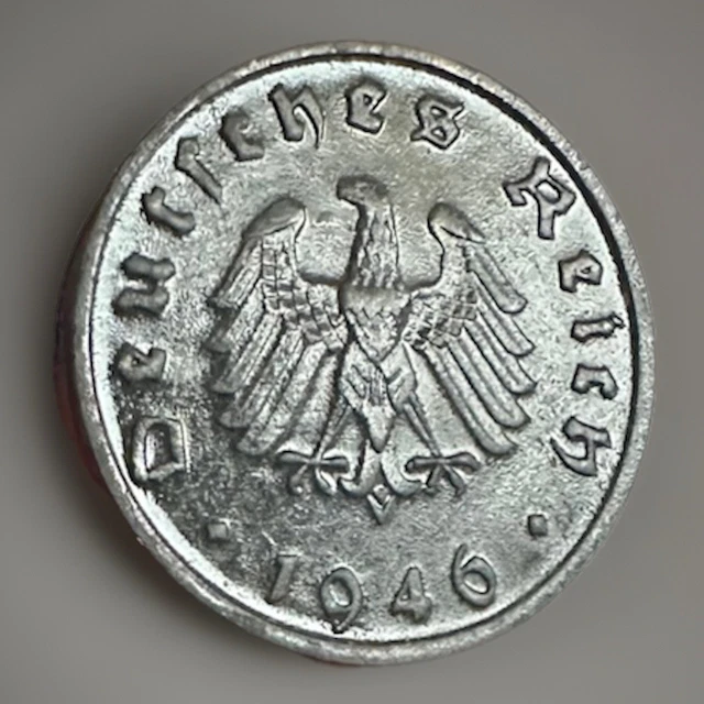 NAZI GERMANY 10 Pfennig 1946 F, Grade UNC. RARE £1.00 - PicClick UK