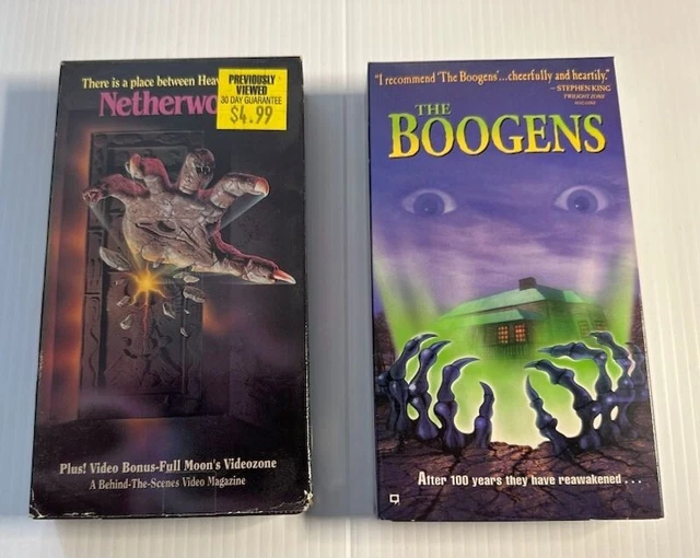 THE BOOGENS AND NETHERWORLD VHS HORROR MOVIES £27.92 - PicClick UK