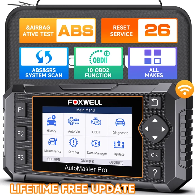 FOXWELL NT650 PRO Car OBD2 Diagnostic Tool Bidirectionnel Scanner ABS ...