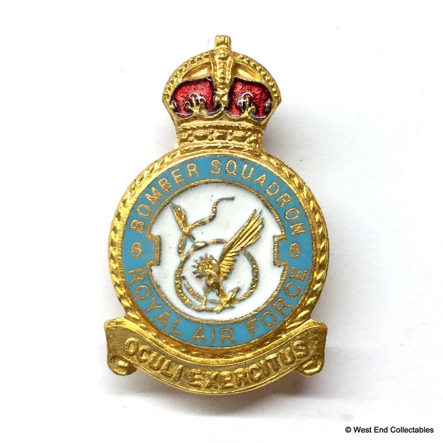 1940S WW2 RAF 6 Bomber Squadron HW MILLER Brooch Badge - Royal Air ...