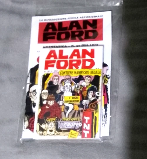ALAN FORD ANASTATICA 50 con poster e adesivi,nuovo blisterato gazzetta ...