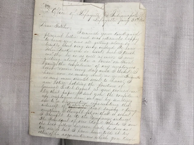2 AMERICAN CIVIL war LETTERS FROM SON TO FATHER JANUARY 30th 1860 £50. ...