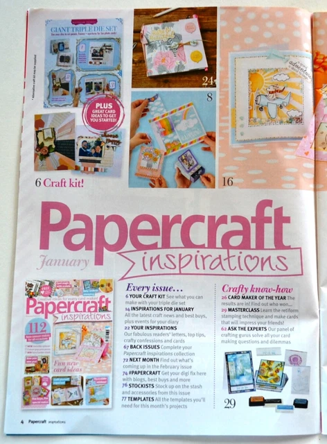 PAPERCRAFT INSPIRATIONS JANUARY 2020 Issue 199 UK Magazine £11.78 ...